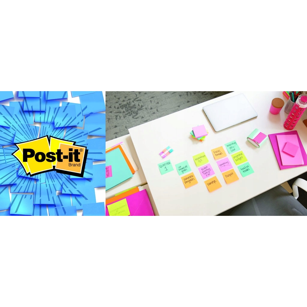 Самозалепващи се бележки, Post-it, 101x152 мм, 75 бр., Жълти - eMAG.bg