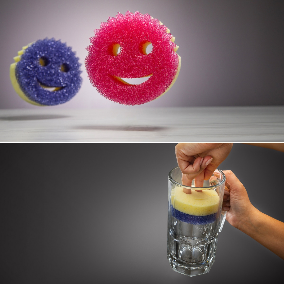 Burete Scrub Daddy Scrub Mommy, cu Suprafata Dubla, De Curatat Fara ...