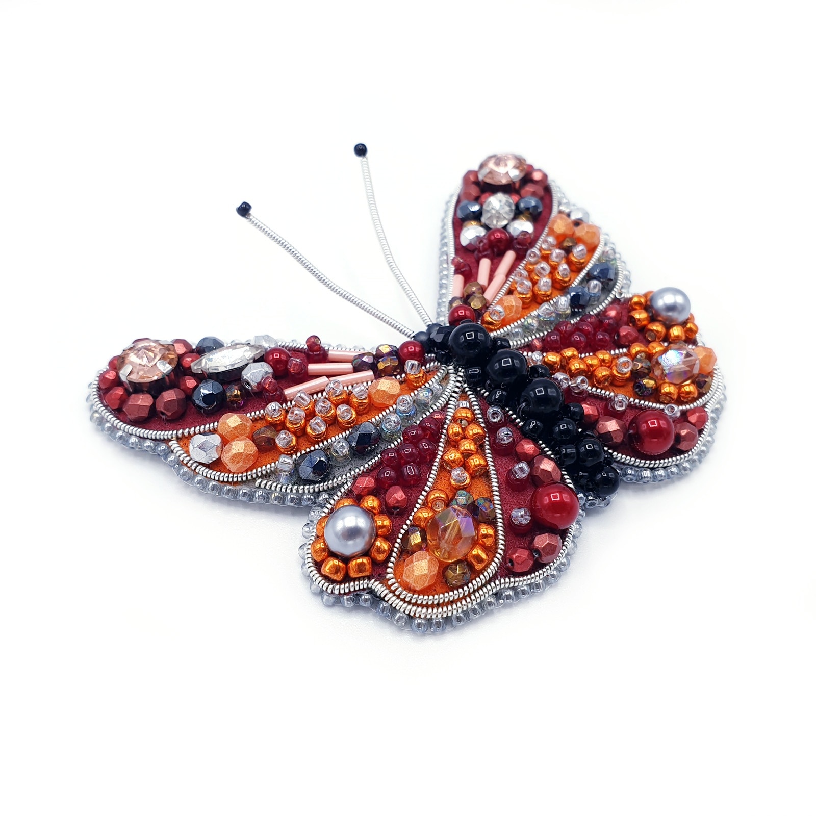 Brosa fluture, Zia Fashion, Amiral, multicolor, handmade - eMAG.ro