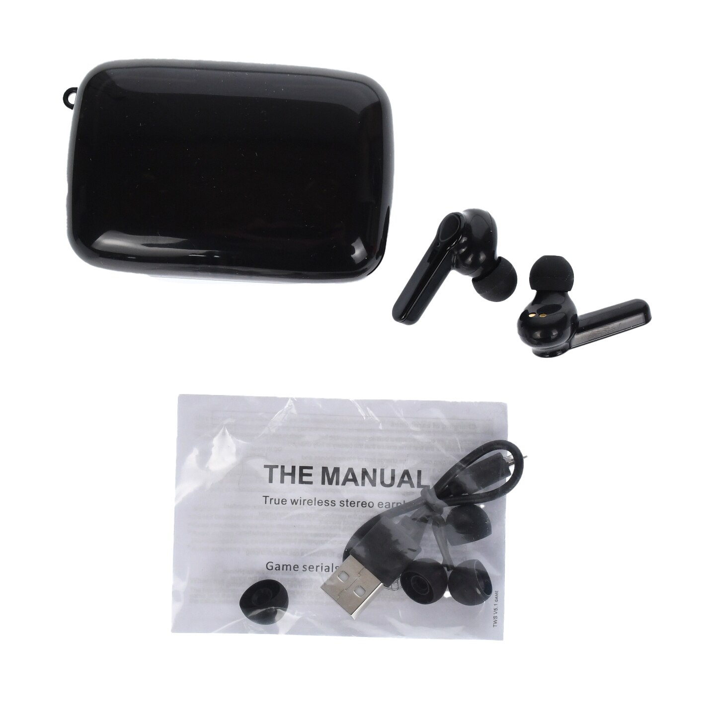 Casti bluetooth cu dock de incarcare, ecran LED, autonomie 5h ...