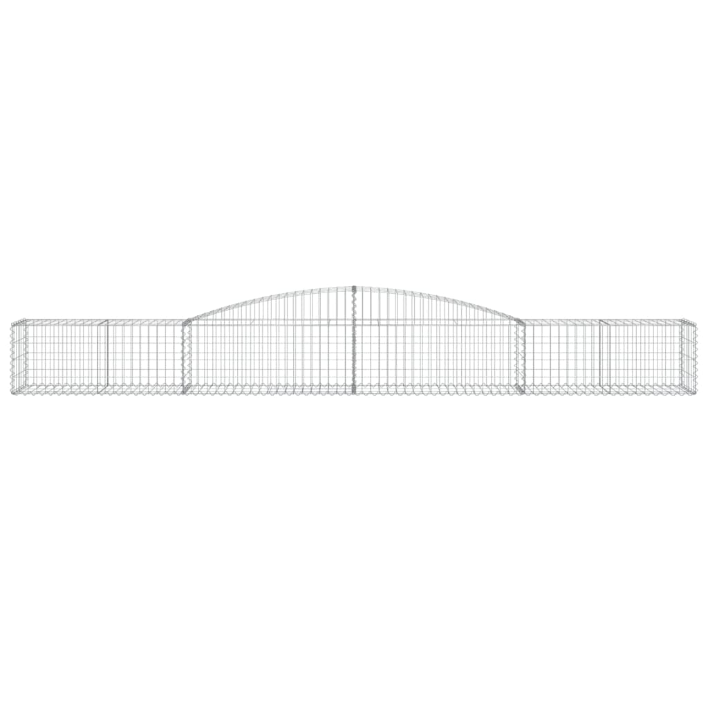 Set cosuri gabion arcuite 20 buc vidaXL, 400x50x40/60 cm, fier ...