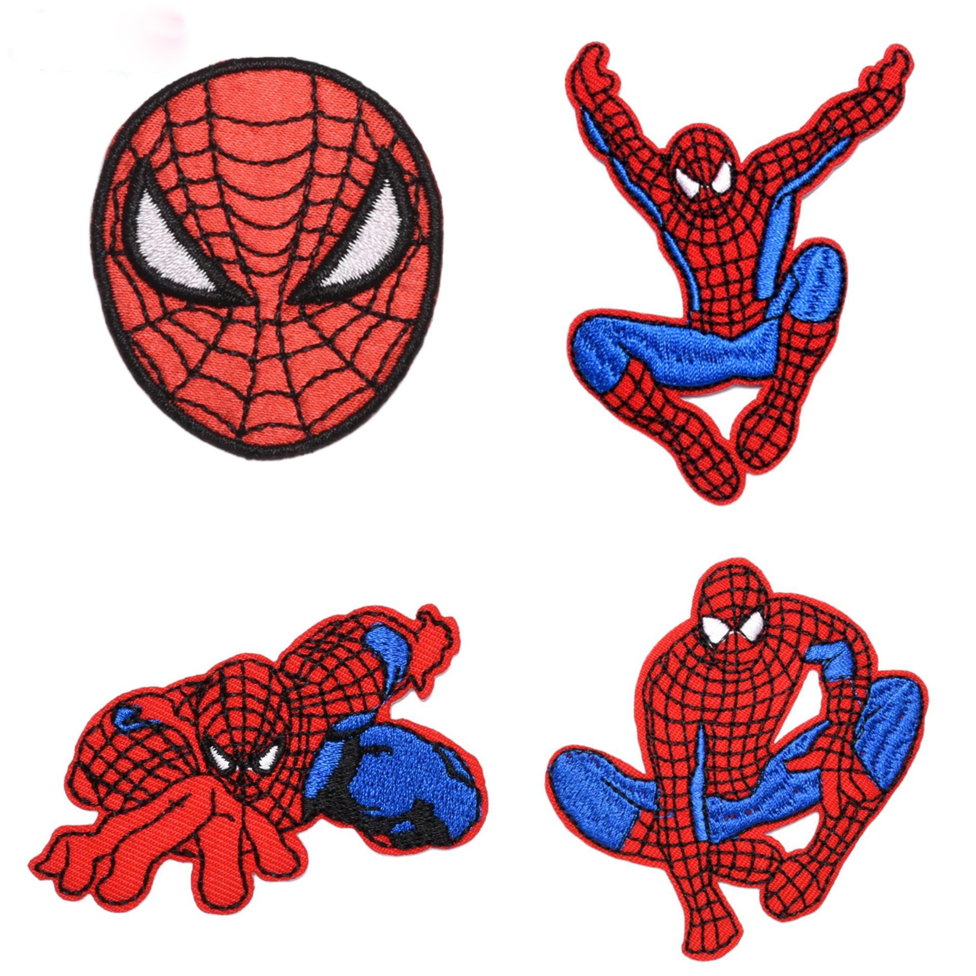 Set 5 Marvel Spider-Man stickere, embroidery stickers, Multicolor，Anime ...