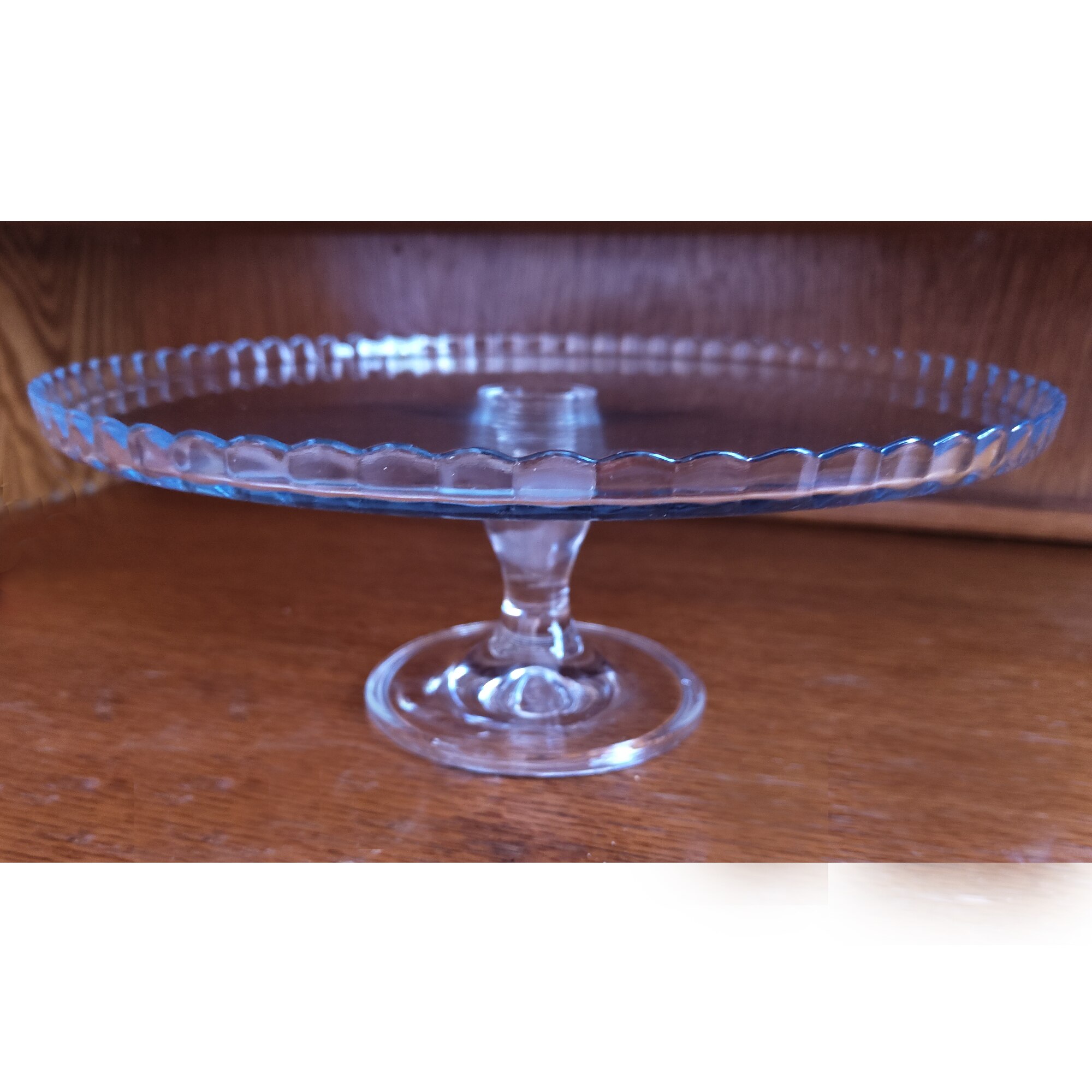 Platou/Suport pentru Tort sau Prajituri rotund, din sticla, 32cm ...