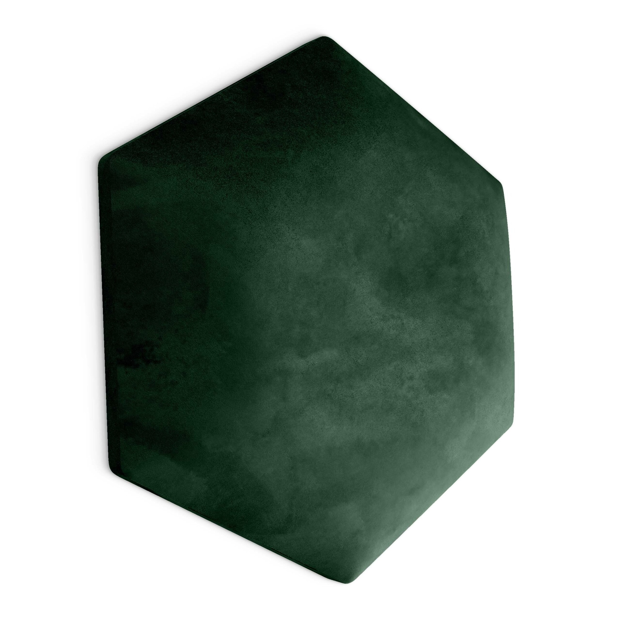 Panou Tapitat Pentru Perete Catifea 3D Verde inchis Hexagon 30x26cm ...