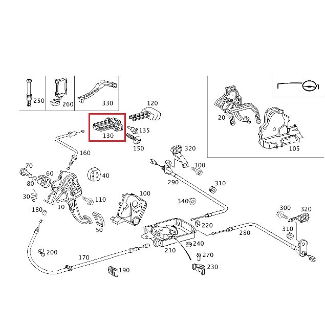 Ghid frana de mana, Mercedes-Benz, Pentru W203 CLK - eMAG.ro