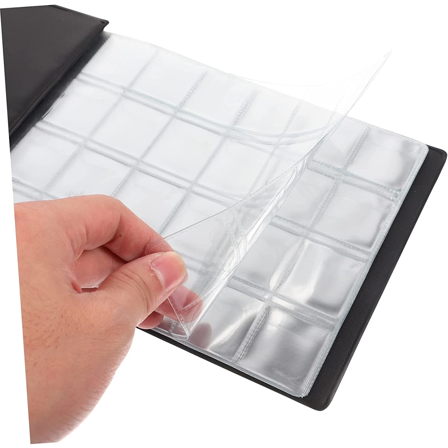 Clasor pentru monede, OLINGYOU, Poliuretan, Negru - eMAG.ro