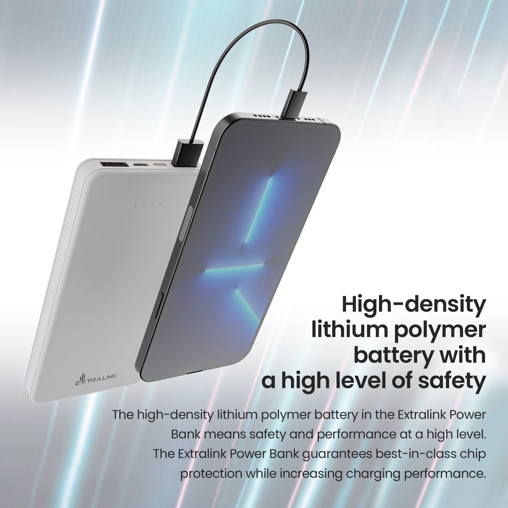 Külső akkumulátorok, Extralink EPB-078W, 10000mAh, USB-C, microUSB ...