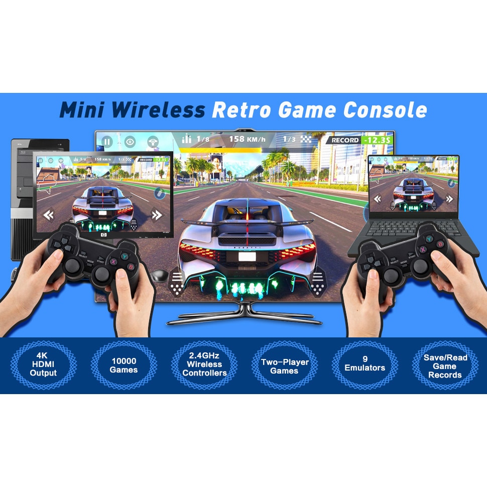 Consola de Jocuri Retro K9 Mini Stick Neximus® prin HDMI cu 15000 de ...