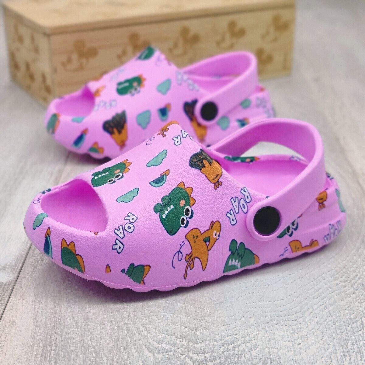 Papuci cu bareta pentru copii fetite si baietei, Croco, Adlumus, Roz ...