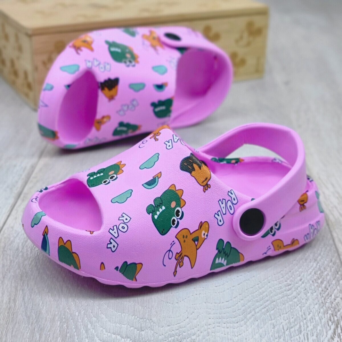 Papuci cu bareta pentru copii fetite si baietei, Croco, Adlumus, Roz ...