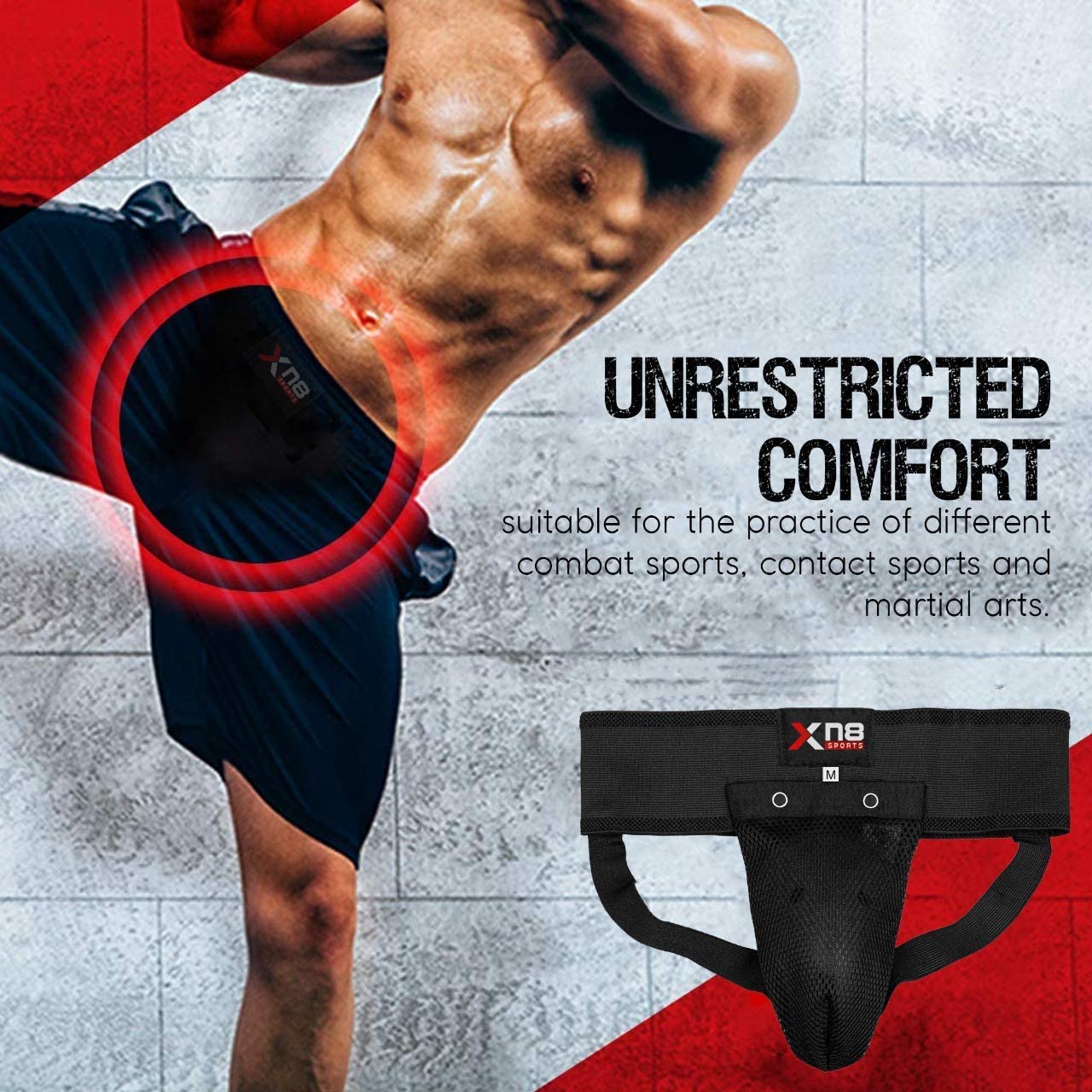 Cochilie inghinala Xn8 Sports, MMA pentru arte martiale, Negru - eMAG.ro