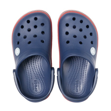 Papuci copii, Crocs, Material sintetic, Albastru/Rosu, 19.5 - eMAG.ro