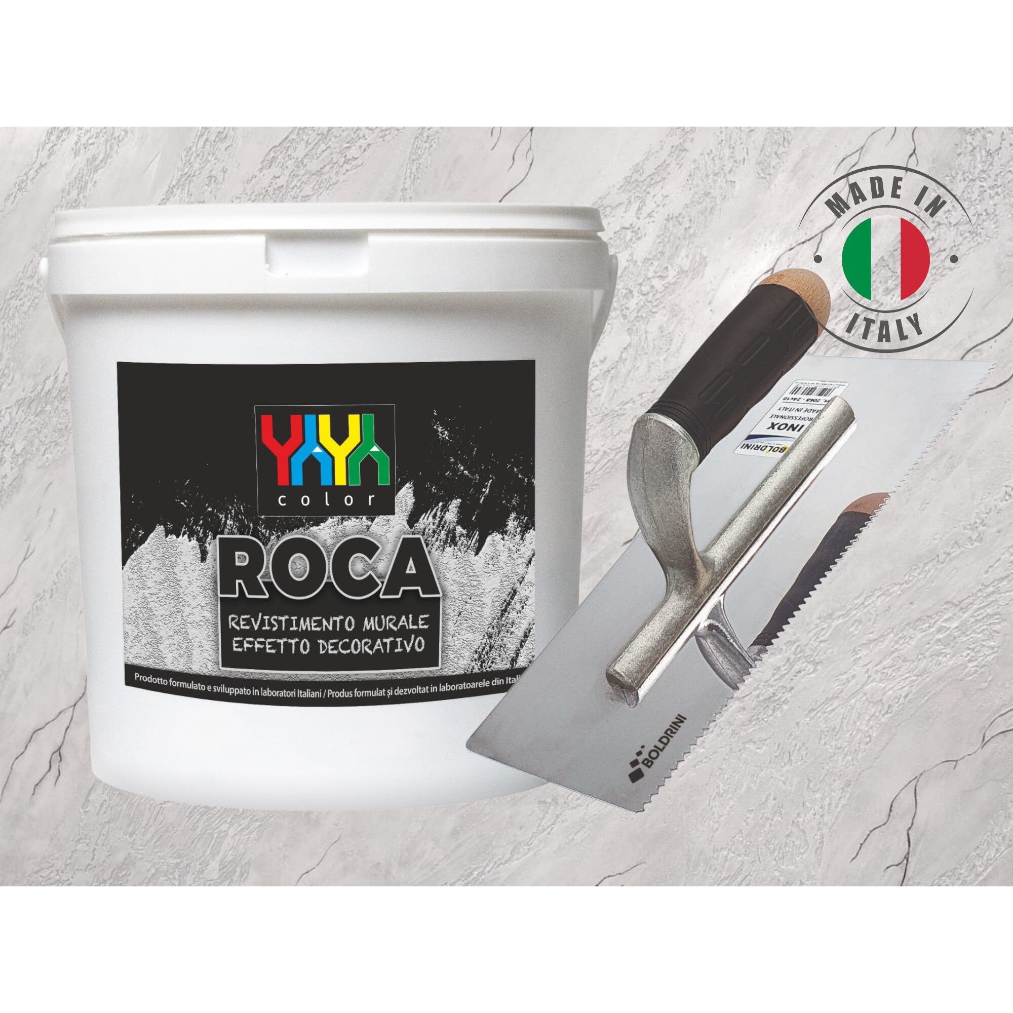 YaYa Color Roca dekoratív vakolat készlet, 24 kg, Professzionális ...