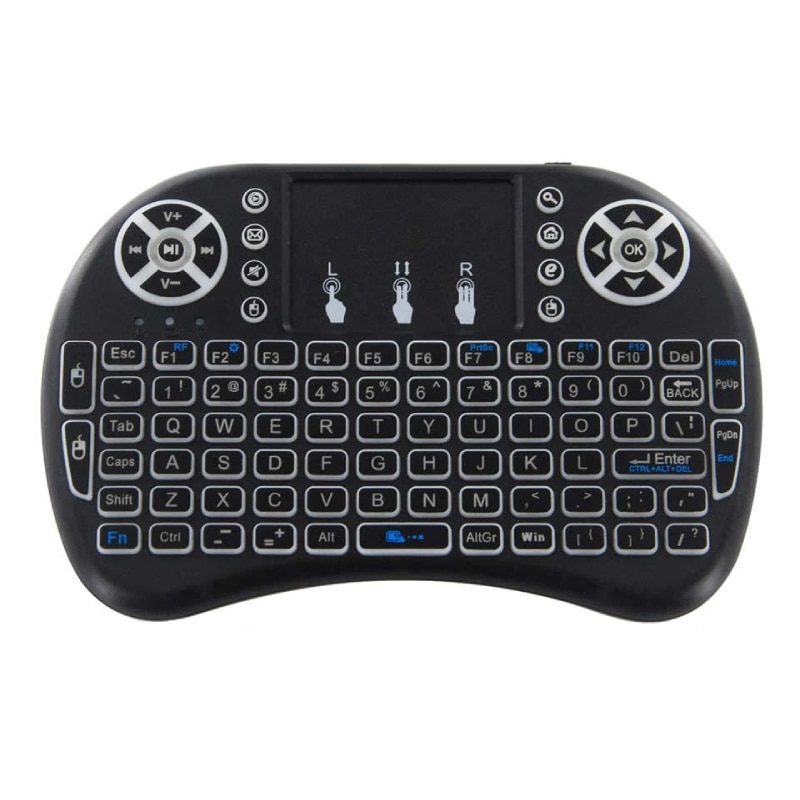 Tastatura Wireless iluminata cu touchpad, 2.4GHz - eMAG.ro
