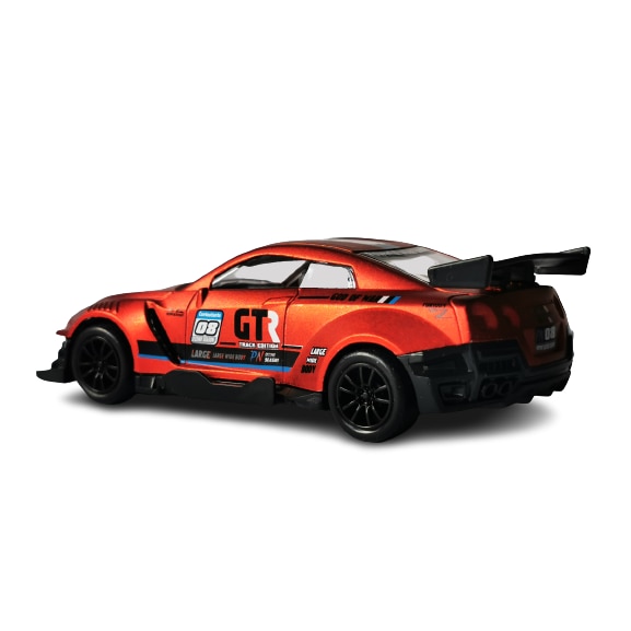 Masina metalica Nissan GT-R, scara 1:36, lungime 12,5 cm, rosu - eMAG.ro