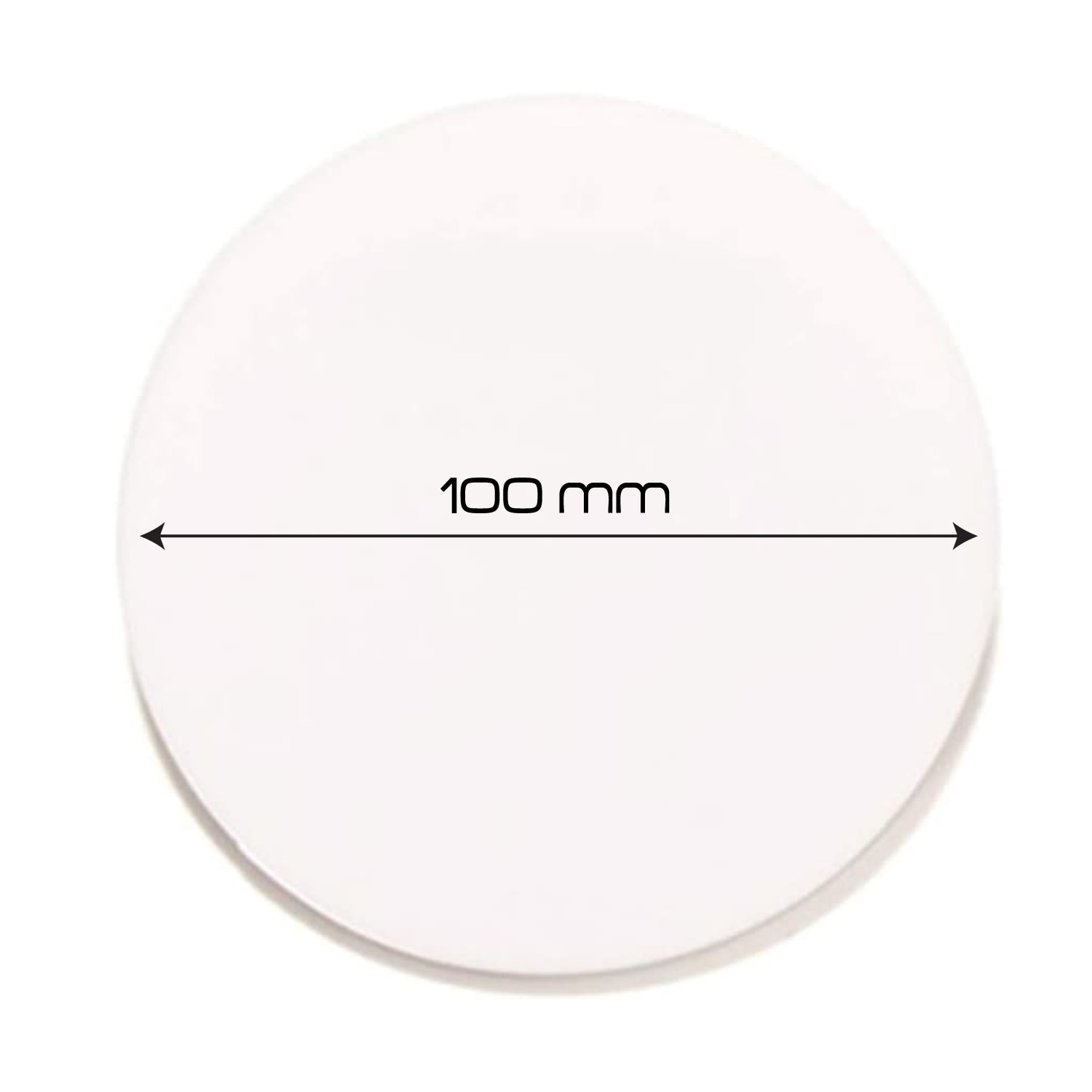 Set 10 buc, acrilic, plexiglas alb lucios, rotund, diametru 10 cm - eMAG.ro