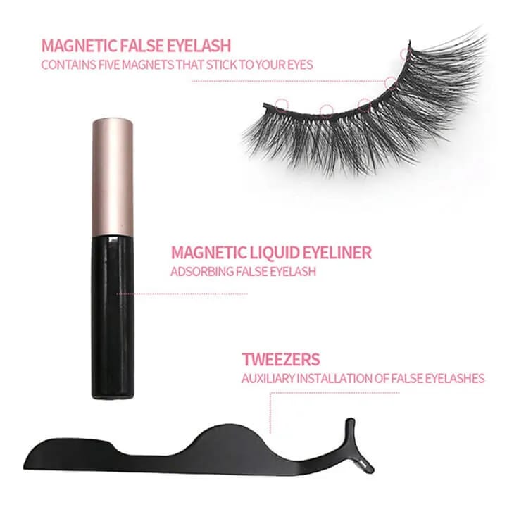 Set 3 Perechi Gene False Cu Tus Magnetic Si Aplicator, Beauty Belongs ...