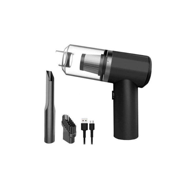 Mini aspirator portabil 2 in 1, pentru masina si locuinta, usor de ...