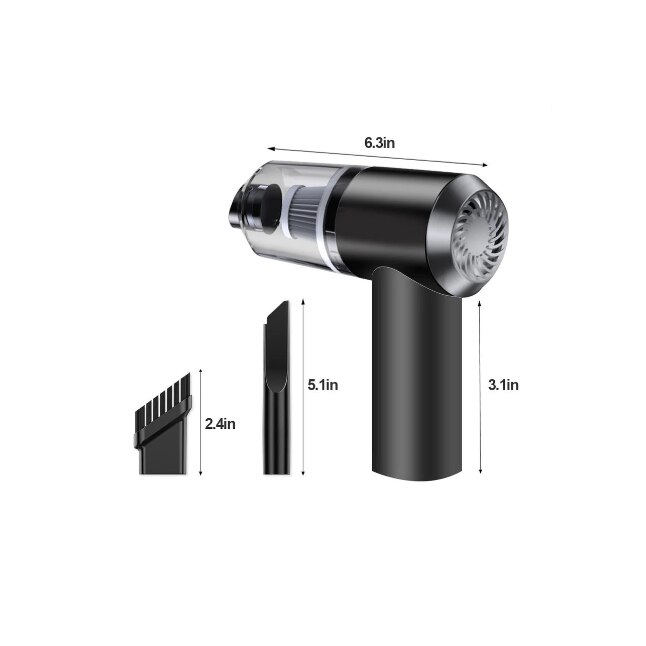 Mini aspirator portabil 2 in 1, pentru masina si locuinta, usor de ...