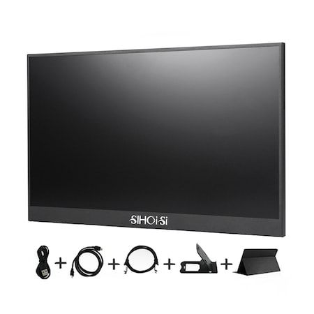 Monitor portabil, SIHOiSi, 17.3 Inch, Full HD, Negru - eMAG.ro