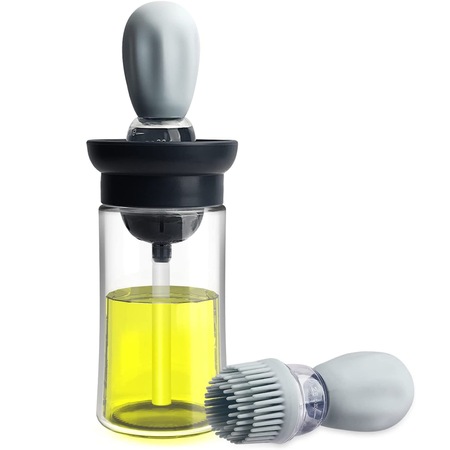 Oliviera din Sticla de 180ml cu Perie Dozatoare Gradata de 9ml din ...