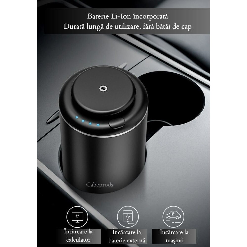 Difuzor arome pentru masina, functionare cu uleiuri esentiale pure, 4 ...
