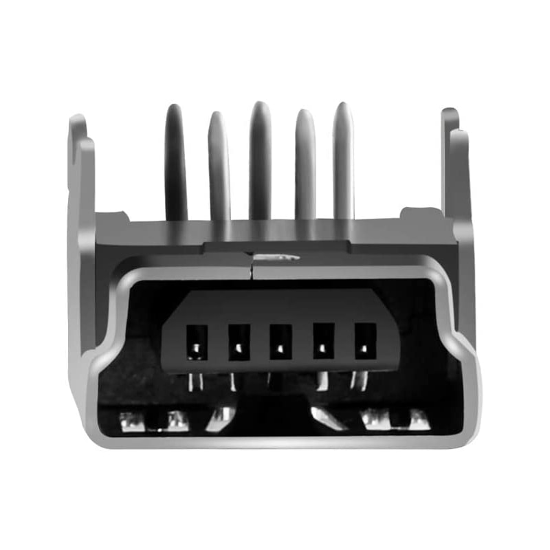 Mufa Jack Conector Mini USB-B cu 5 pini, Mama, cu unghi drept - eMAG.ro