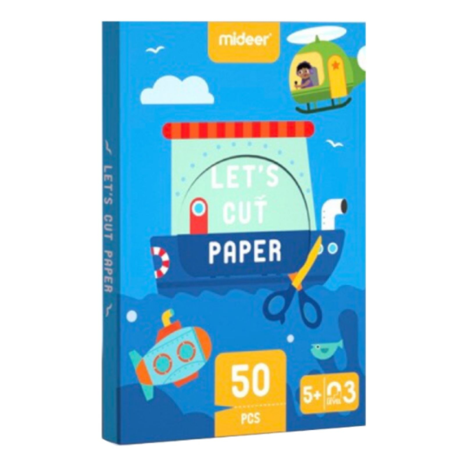 Set de activitati cu exercitii de taiere si decupare a hartiei, Let's ...