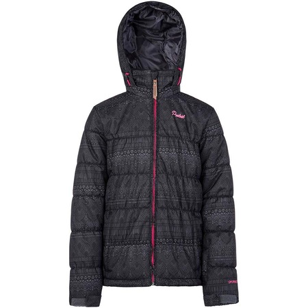 Geaca sport copii, Protest, Impermeabila, Poliester, Negru/Roz, 140 CM ...