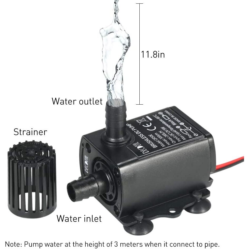Pompa submersibila, Mini USB, Ultra-silentios, DC5V 4.8W, 300L/H, Lift ...