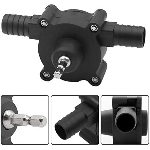 Mini pompa apa, Compatibila cu surubelnita electrica, Plastic, Negru ...