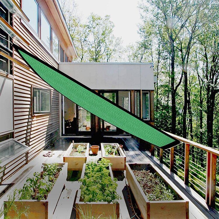 Parasolar cu vele pentru gradina, Polipropilena, UV, 3x4 m, Verde - eMAG.ro