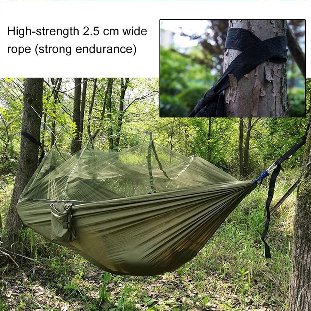 Hamac de gradina pentru camping, 2 persoane, Plasa de tantari ...