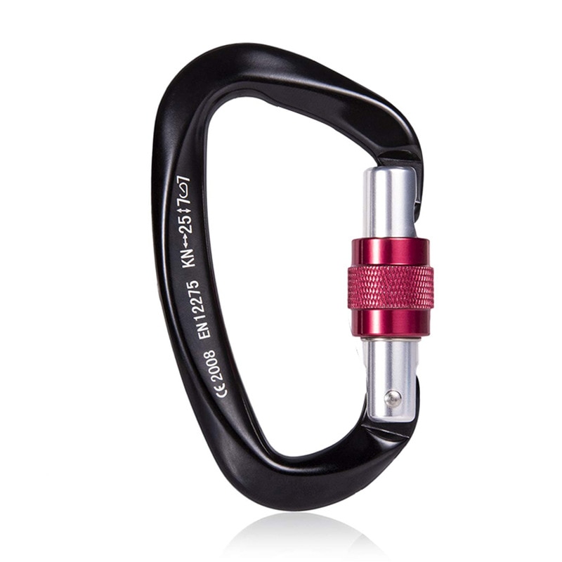 Carabiniera, Aluminiu, In forma de D, 100*60mm, 1 buc, Negru - eMAG.ro