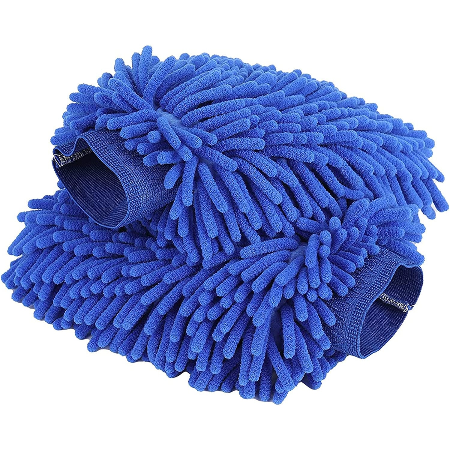 Set 2 manusi de spalatorie auto, Fibra, Albastru - eMAG.ro