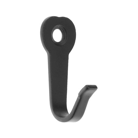 Set de 10 agatatori pentru dulap/umeras/chei, Aliaj de zinc, Negru ...