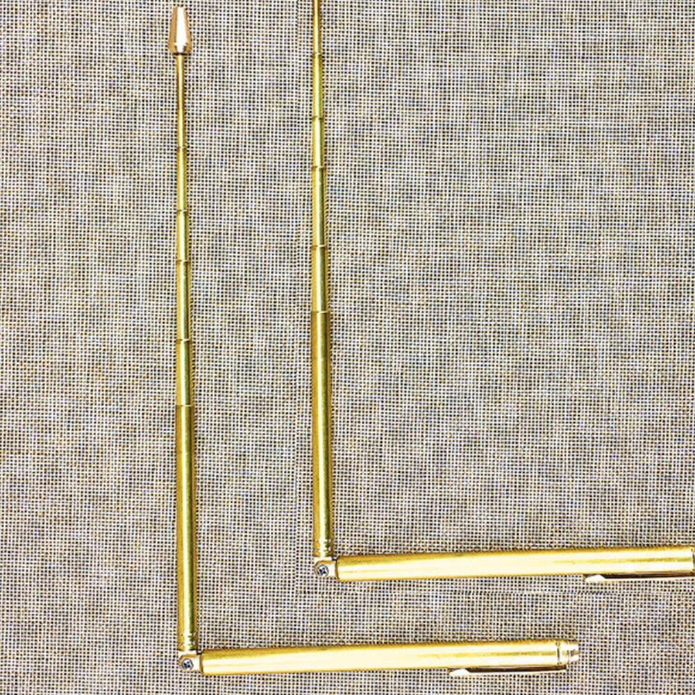 Set 2 tije de radiestezie, Alama, Detector de apa, 57 cm, Auriu - eMAG.ro