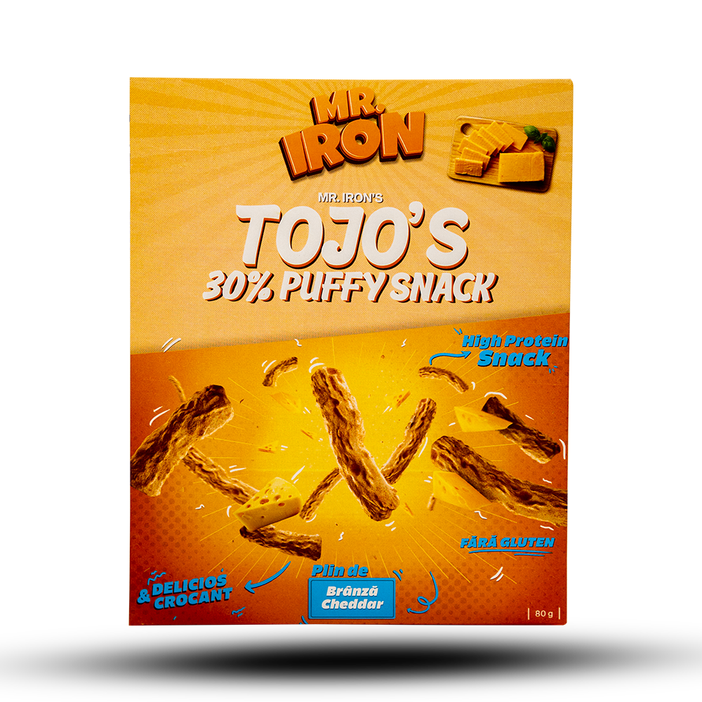 Snack Sarat (TOJO'S) cu 30% proteina si Fara Zahar - Branza Cheddar ...