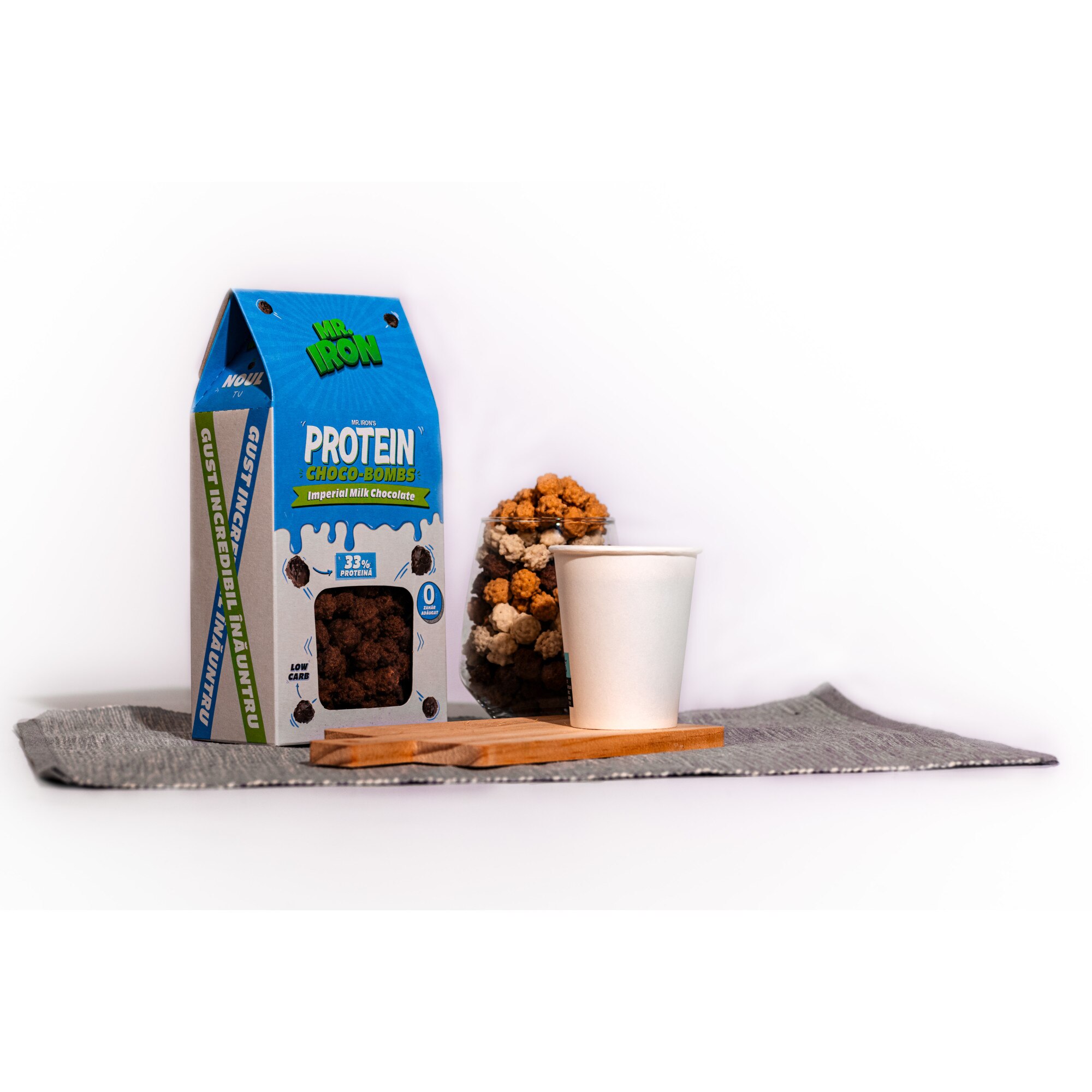 Praline (ChocoBombs) cu 33% Proteina, Low-Carb, Fara Zahar sau Gluten ...