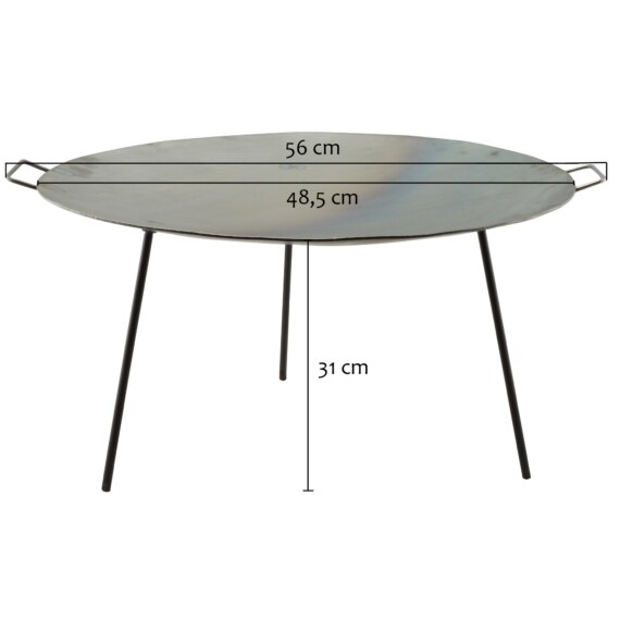 Disc pentru gratar, otel, 48.5 cm, Perfect Home - eMAG.ro