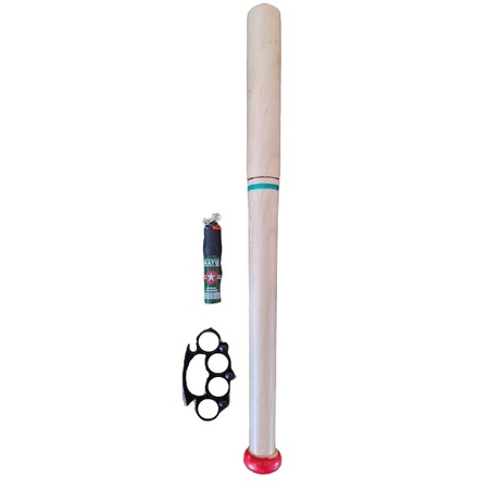 Set autoaparare format din, bata baseball 55cm, spray nato mic si box ...