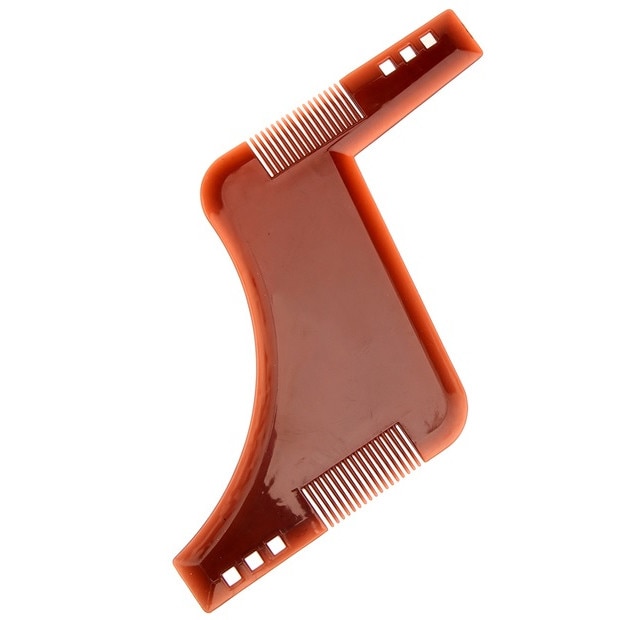 Sablon, Contur pentru Barba si Mustata, Pieptene, Maro - eMAG.ro