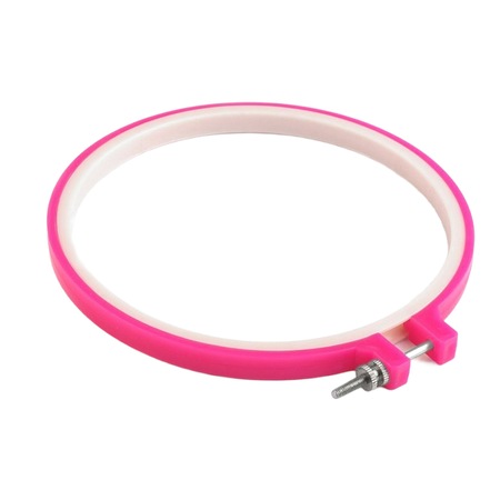 Gherghef broderie din plastic, diametru 19 cm, Roz - eMAG.ro