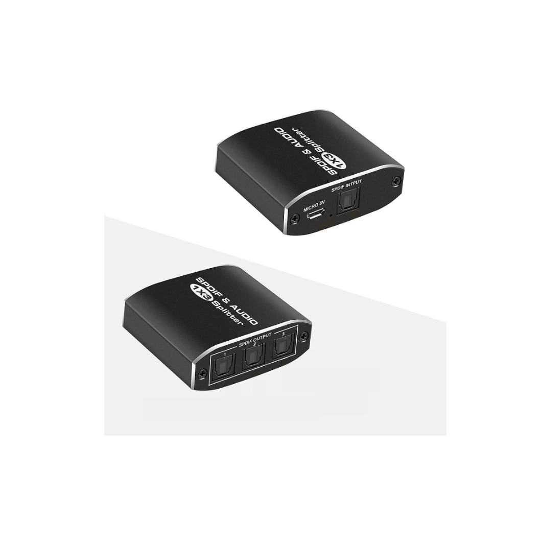 Splitter Audio Toslink, Unidirectional, 1 x SPDIF Mama, 3 x SPDIF Mama ...