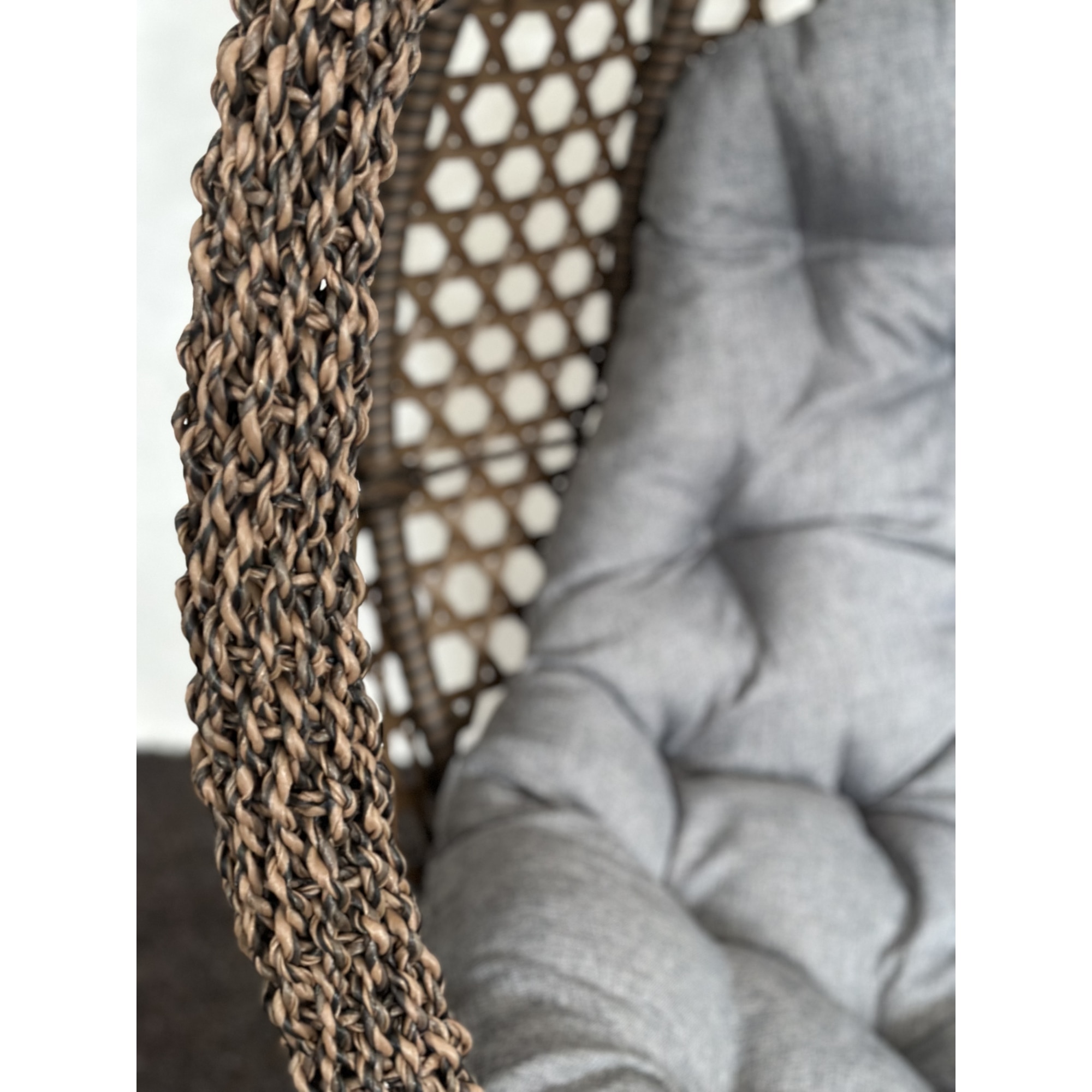 Fotoliu de gradina din ratan sintetic, model Kolibri, maro - eMAG.ro