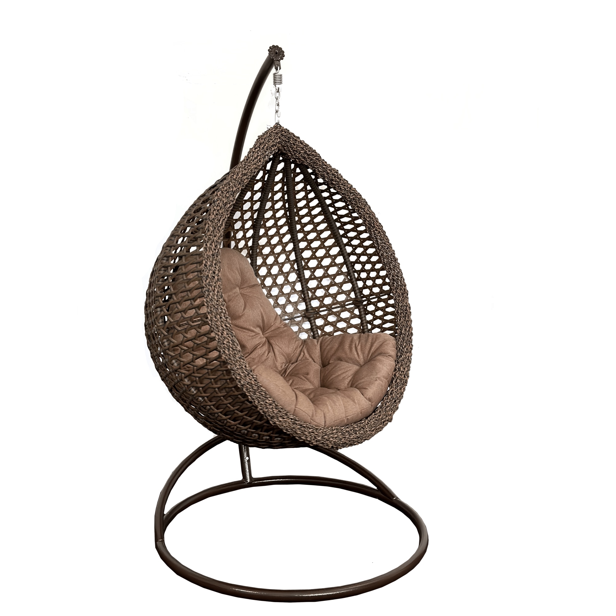 Fotoliu de gradina din ratan sintetic, model Kolibri, maro - eMAG.ro