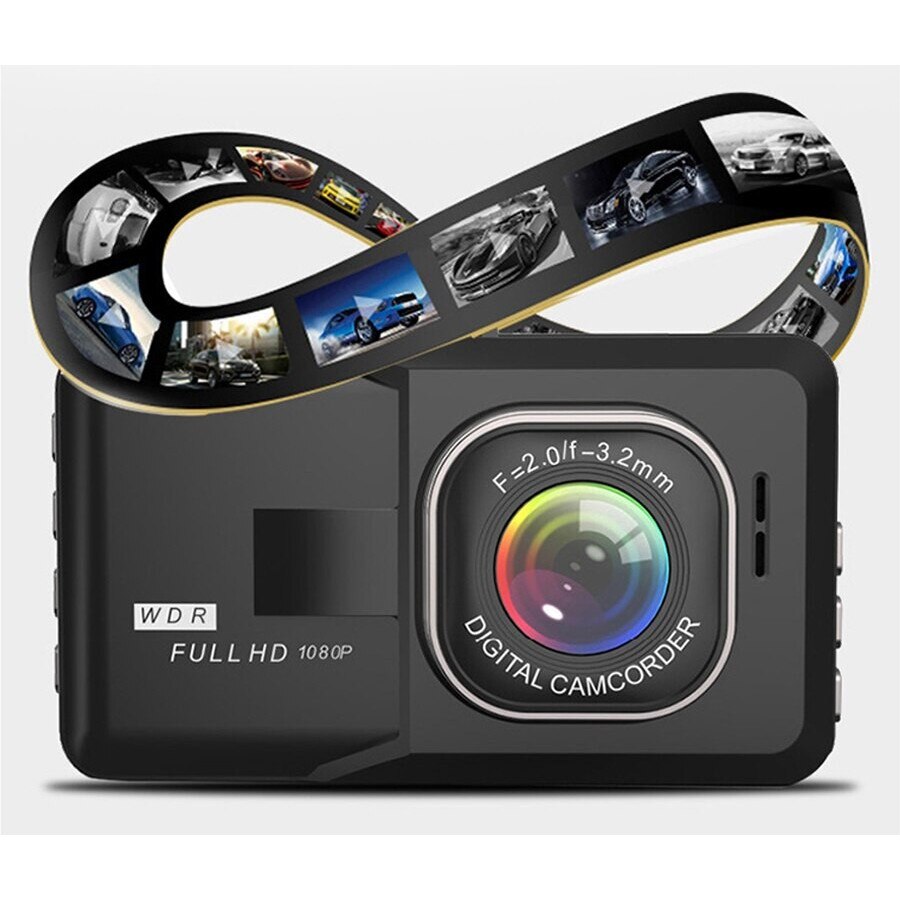 Camera Video Auto Dubla Techstar® T636, FullHD, 1080P, Functie WDR ...