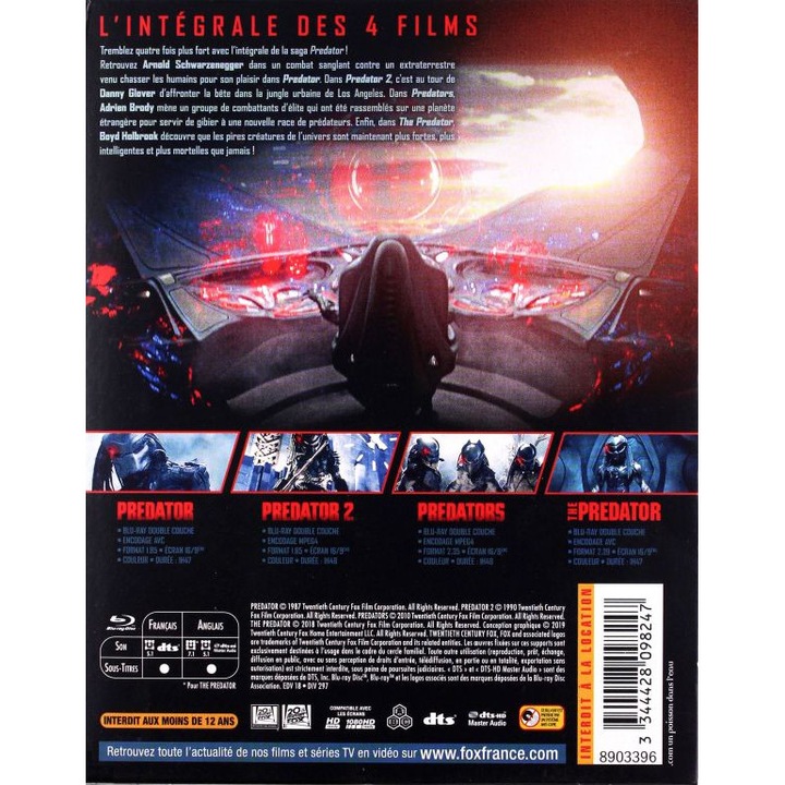 Predator: 4-Movie Collection [BOX] [4xBlu-Ray] - eMAG.ro