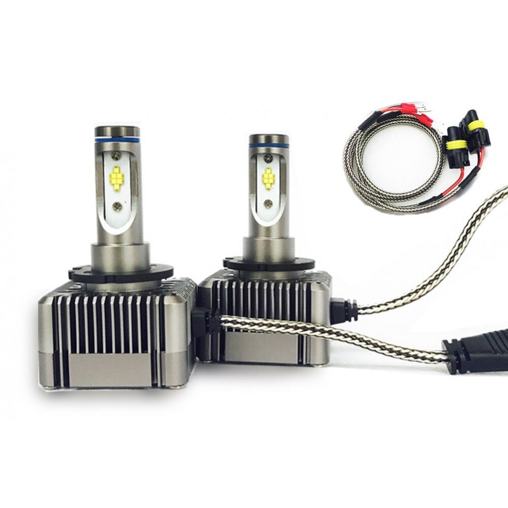 Set 2 leduri D1S, D3S pentru far auto 72W Chip Cree 8000 Lm 12V - eMAG.ro