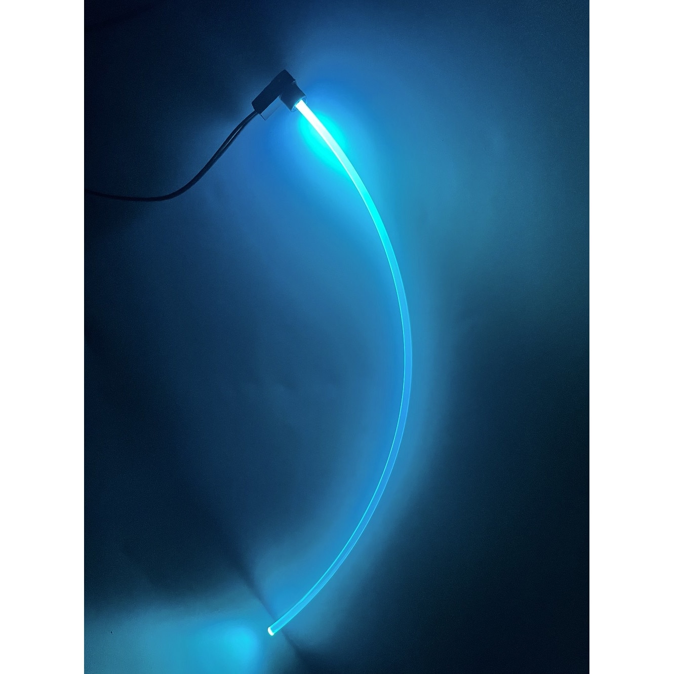Lumini ambientale Ice Blue cu 2 surse LED si 2m Fibra optica - FK-S2M2L ...
